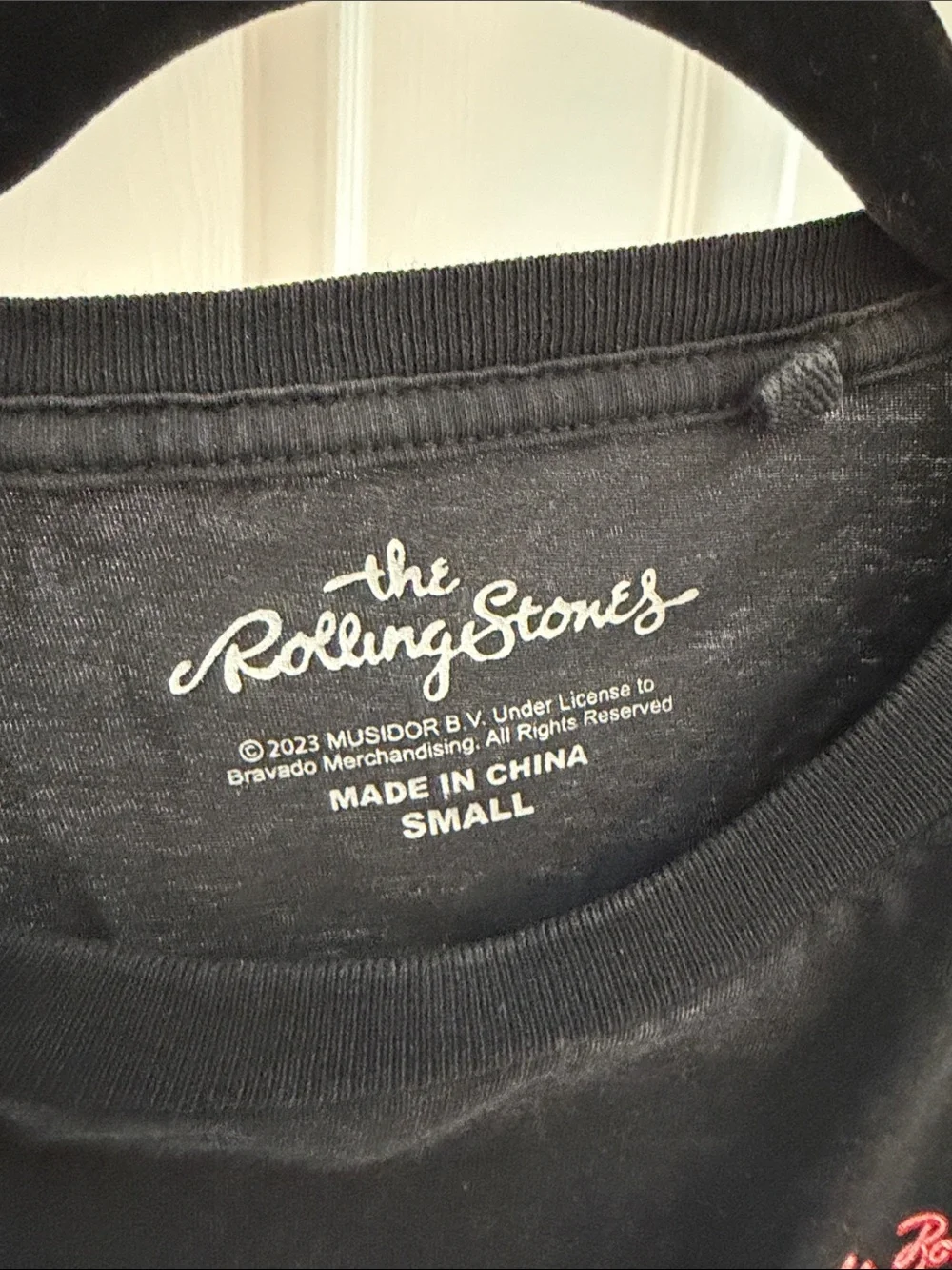 the Rolling Stones | Tops | The Rolling Stones Black Cropped Tee With ...